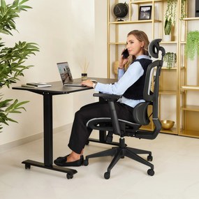 Ergonomické křeslo Preda – Šedý