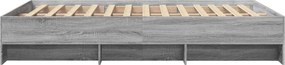 Rám postele šedý sonoma 135 x 190 cm kompozitní dřevo 3295693