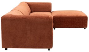 Hanah Home Rohová pohovka ALPHA červená pravá