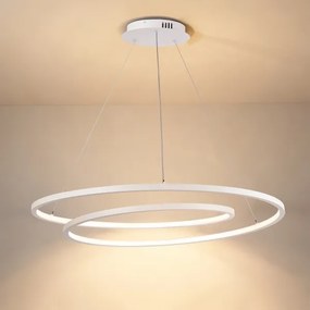 Brilagi-LED Stmívatelný lustr na lanku TWISTER LED/105W/230V pr. 100 cm bílá+DO