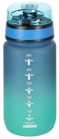 Creative Corner Láhev na vodu bidon s brčkem sportovní 600ml modrozelená