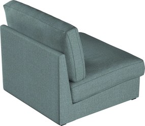 Potah na neskládací křeslo IKEA Kivik barva modrá látka pletený vzor