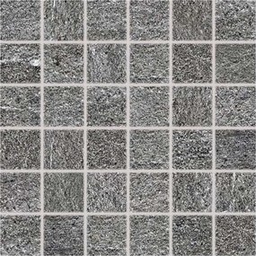 RAKO Quarzit - Mozaika 30x30 cm, tmavě šedá DDM06738