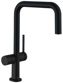 Hansgrohe Talis M54 - Dřezová baterie Talis U 220, s uzavíracím ventilem pro spotřebič, matná černá 72807670