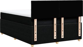 Box spring postel s matrací černá 140 x 190 cm textil 3287453