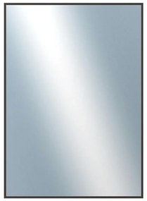 DANTIK - Zarámované zrcadlo - rozměr s rámem cca 50x70 cm z lišty Hliník hnědá | P01-022 (7001022)