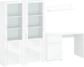 Kancelářská sestava 2.6 m bílá Lingo