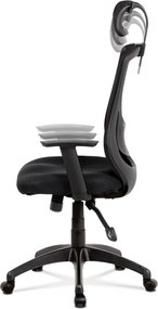 Kancelářská ergonomická židle ALBERT — látka, černá