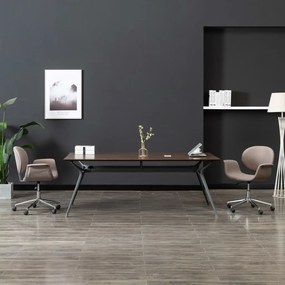 vidaXL Otočná jídelní židle umělá kůže [287391] Barva: Tmavě šedá
