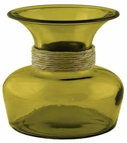 San Miguel VIDRIOS SAN MIGUEL !RECYCLED GLASS! Váza s omotávkou CHICAGO, 1,25L, žlutá