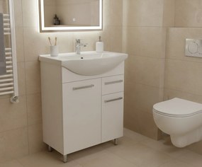Comodo Koupelnová skříňka s keramickým umyvadlem Luka S 65