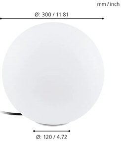 Eglo 98101 - Venkovní lampa MONTEROLO 1xE27/40W/230V IP65 pr.300