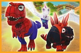 TREFL Puzzle Spidey a dinosauři / 2x24 dílků / 27,5 x 18 cm / věk 3+