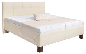 Čalouněná postel Mary 160x200, béžová, včetně matrace