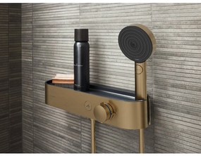 Hansgrohe ShowerTablet Select, termostatická sprchová baterie 400 na zeď, kartáčovaný bronz, HAN-24360140