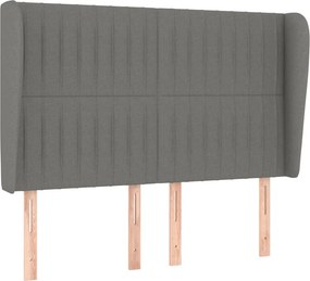 Box spring postel s matrací tmavě šedá 140x200 cm textil 3128126