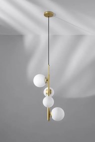 Mosazný závěsný lustr Cordel pro žárovku 4x G9  - Candellux