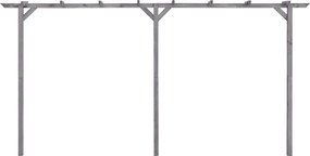 Zahradní pergola šedá 400 x 40 x 205 cm impregnovaná borovice 313568