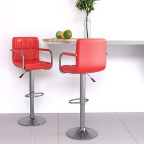 vidaXL Barové stoličky 2 ks umělá kůže [334593] Barva: Bílá