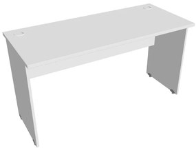 Stůl pracovní rovný 140 cm - Hobis Gate GE 1400 Dekor stolové desky: bílá, Dekor lamino podnože: bílá
