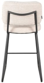 LABEL51 Barová židle NOAH bílé bouclé 94cm IH-50.148