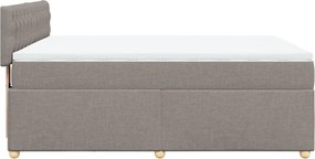 Box spring postel s matrací taupe 140x200 cm textil 3289014