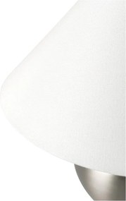 Bílá/v leskle stříbrné barvě látková stolní lampa (výška 38 cm) Connie – Ellos Home