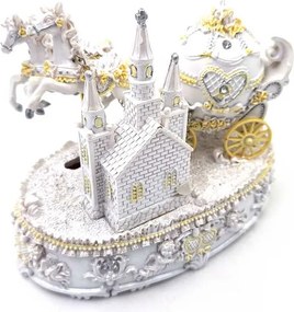 Madrid Magnificence Svatební kočár - hrací skříňka - svatební dar – 14279