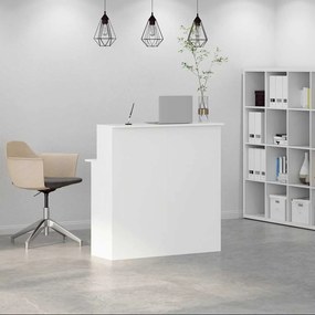 Recepční Stůl Bílý 100X50X103,5 Cm Kompozitní Dřevo