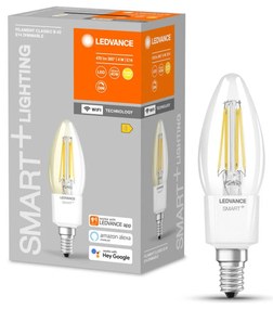 LEDVANCE SMART+ WiFi Filament Candle 40 E14 4W 827