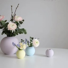 COOEE váza, kulatá, lila, výška 10 cm