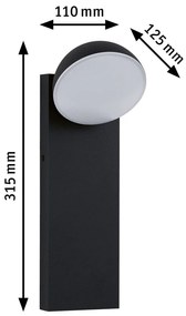 Venkovní nástěnné svítidlo Paulmann Puka LED