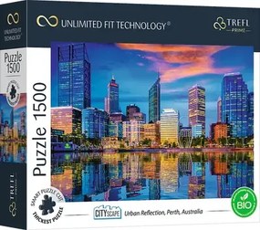 Trefl - Puzzle - UFT Cityscape. Odraz města Perth, Austrálie / 1500 dí
