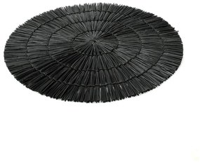 Prostírání Alang Alang Round Black 38 cm Bazar Bizar