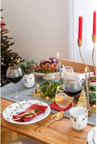 Bílý porcelánový talíř s vánočním motivem ø 22 cm Hammershøi Christmas – Kähler Design