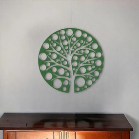 Strom života 14 - kovový obraz na zeď Velikost: 125cm, Barva: Green