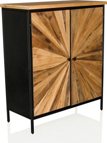 XXXLutz KOMODA, jedle, tmavě hnědá, 80/94/34,5 cm MID.YOU - Široké komody - 001918083903