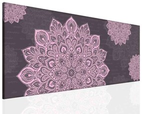 Malvis ® Mandala fialový obraz Velikost (šířka x výška): 100x40 cm