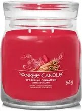 Yankee Candle Signature Sparkling Cinnamon 368g - svíčka střední 2 kno