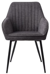 Designová židle Jadwiga tmavě šedá