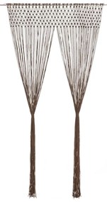Macramé závěs taupe 140 x 240 cm bavlna 323979
