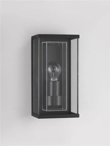 NV 9492710 Venkovní nástěnné svítidlo REGINA antracitový hliník a čiré sklo E27 1x12W 220-240V bez žárovky IP65 - NOVA LUCE