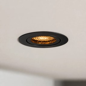 Chytré zapuštěné bodové svítidlo černé vč. WiFi GU10 nastavitelné - Ude Honey