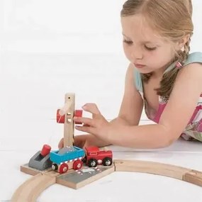 Bigjigs Rail Jeřáb se štěrkem / od 3 let