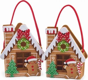 Vánoční dárková taška GINGERHOUSE 17x21 cm, sada 2 ks