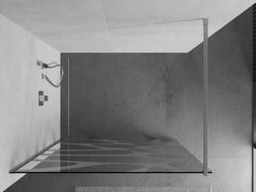 Mexen Kioto sprchová zástěna 80x200 cm 8 mm, chrom, bílé provedení, 800-080-101-01-97