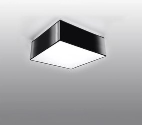 Stropní svítidlo Horus, 1x černé plastové stínítko, (bílý plast), (25 cm)