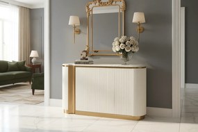 Komoda Stilig ST917 158 cm ecru/zlatá/mramor