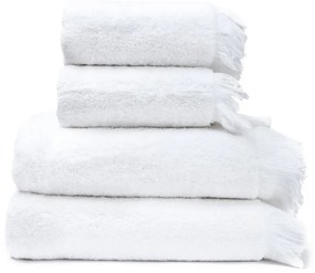 Sada 2 bílých ručníků a 2 osušek ze 100% bavlny Bonami Selection, 50 x 90 + 70 x 140 cm