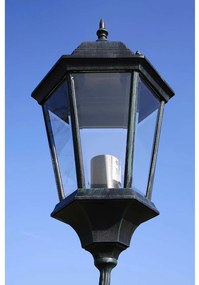 vidaXL Zahradní lampa Brighton se 3 rameny, 230 cm, tmavě zelená / černá